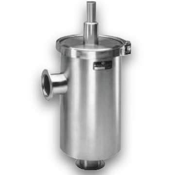 Stainless Steel 4" Liquid Nitrogen (LN2) Right Angle Cold Trap