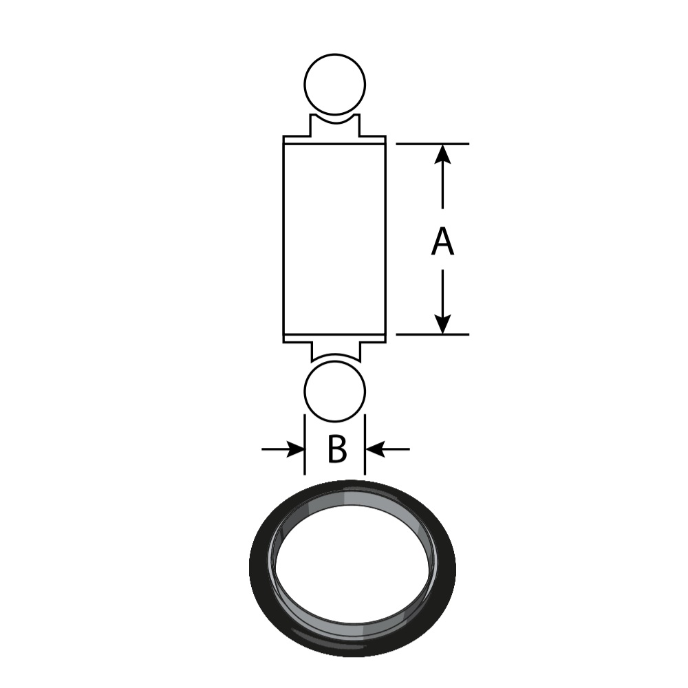 Centering Ring | Stainless with Viton® O-Ring | KF25 or KF16 (NW/QF)