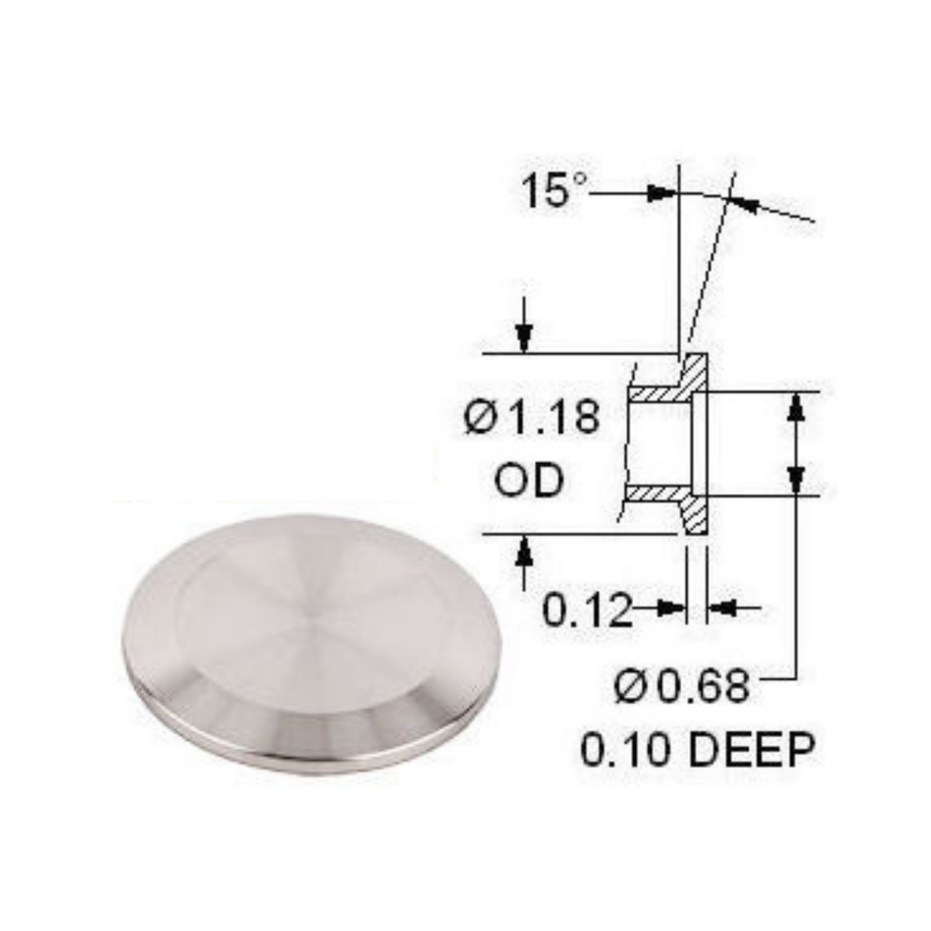 KF16 Blank | KF25 Blank | Stainless Steel Vacuum Fittings by DigiVac