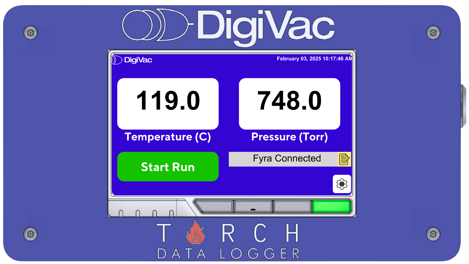 Torch Data Logger | Secure Vacuum & Temperature data logger
